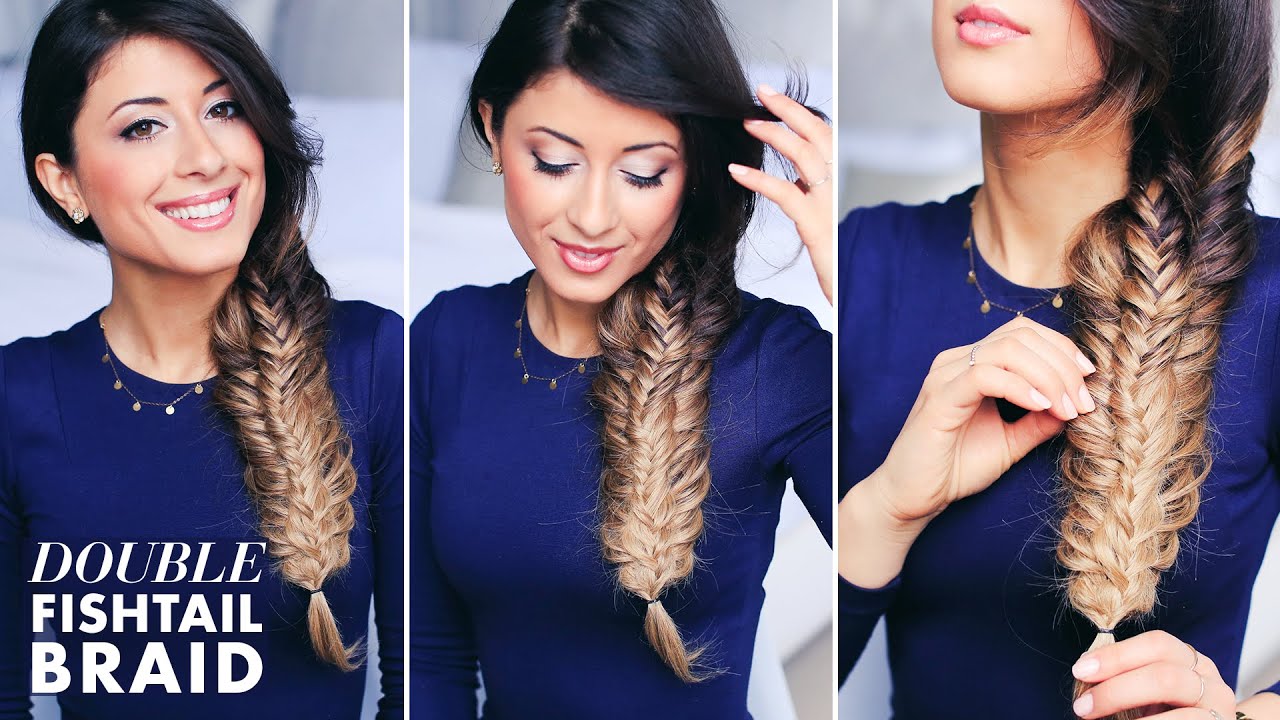 Double Fishtail Braid Tutorial Youtube