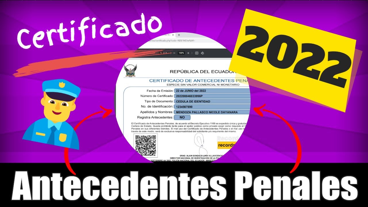 рџ вђќв пёџcгіmo Sacar El Certificado De Antecedentes Penales рџ Rг Cord Policial
