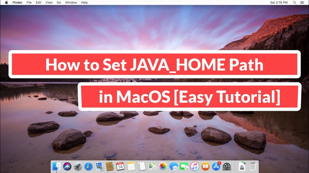 How To Set Java Home Path In Macos Easy Tutorial Youtube