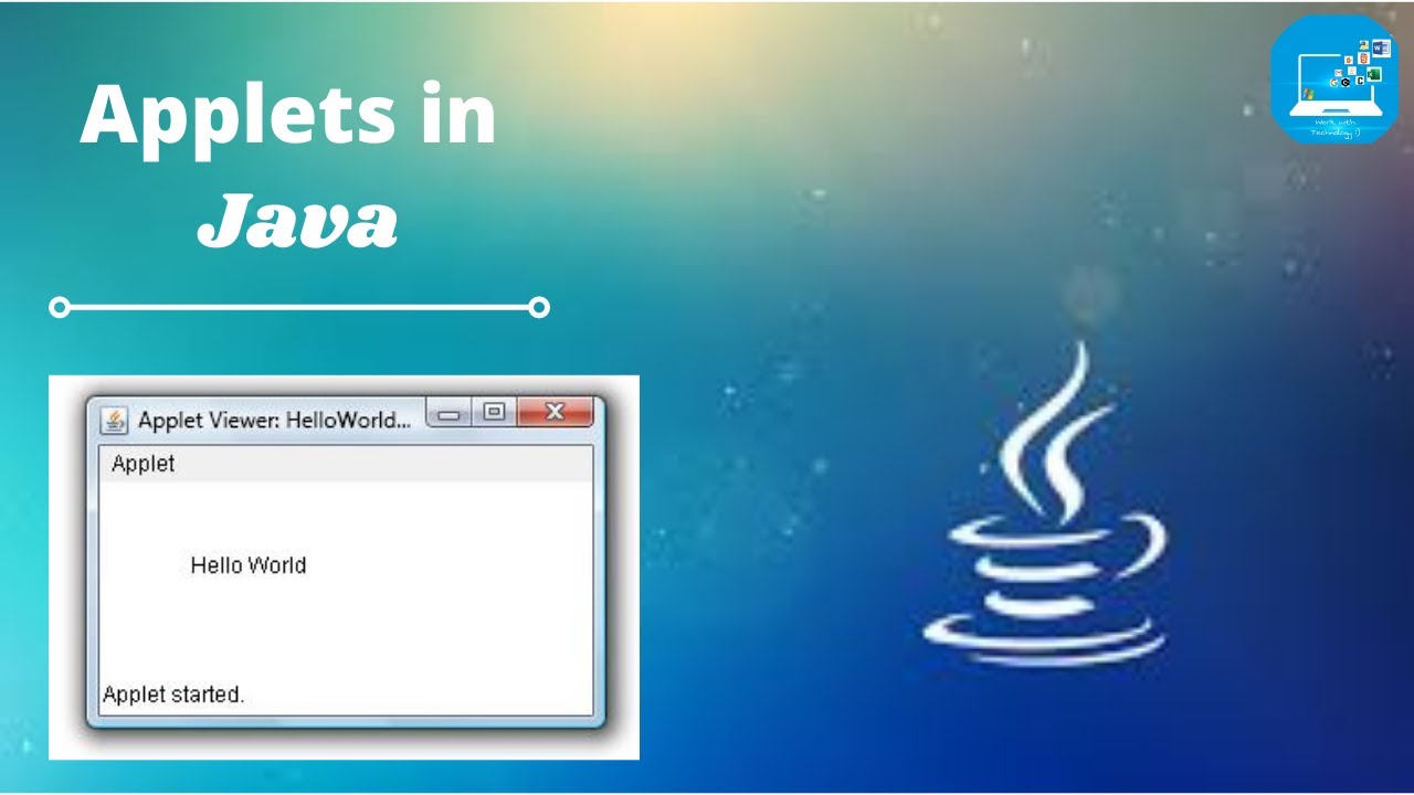 How To Run Applet Program In Java Java Tutorial Youtube