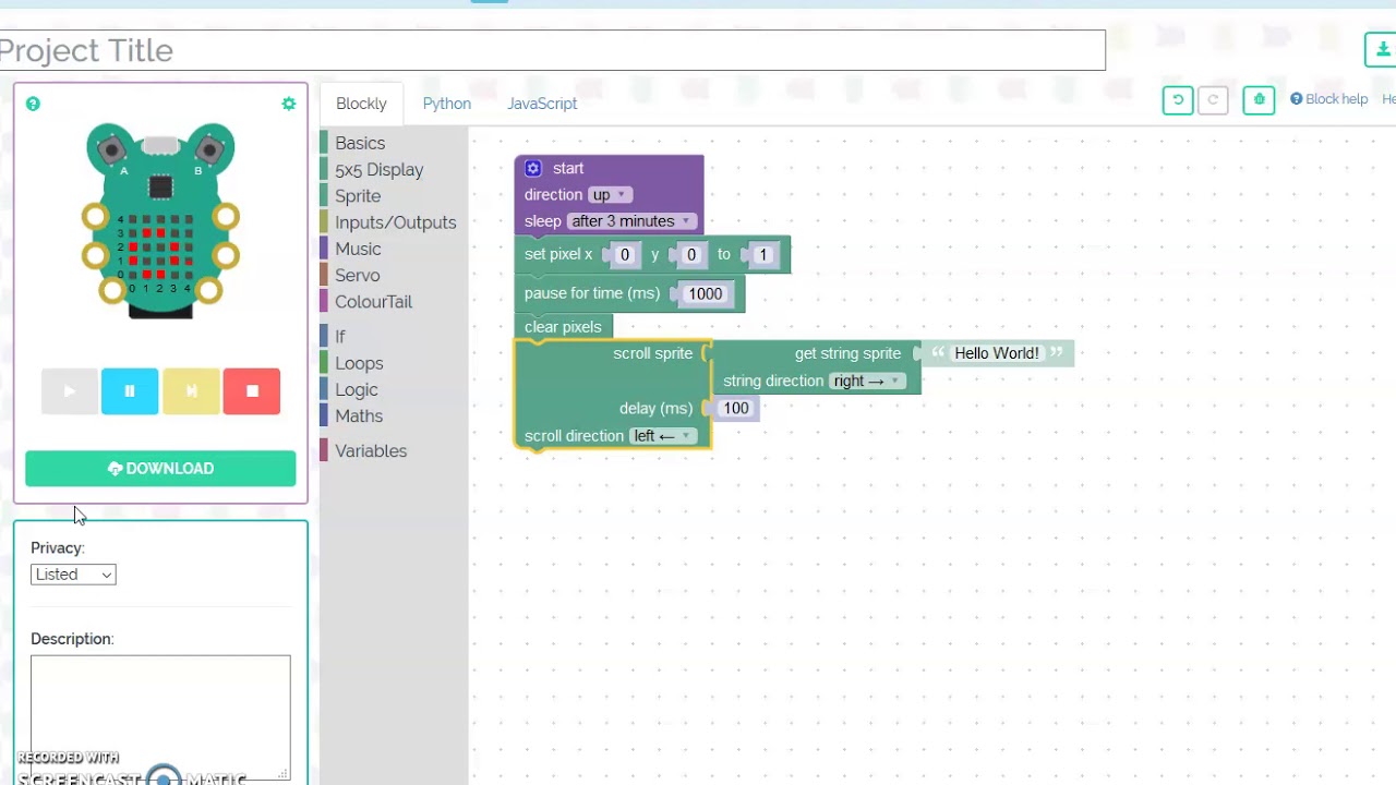 Codebug Sequencing Youtube