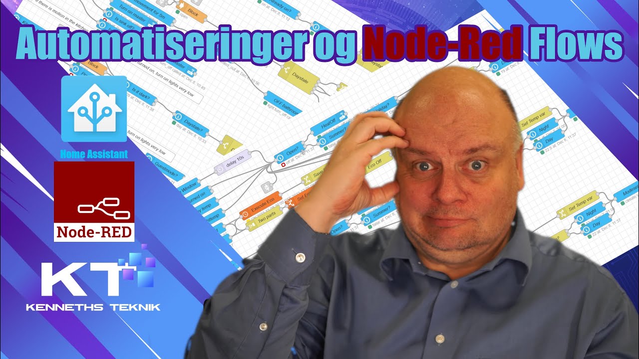 Automatiseringer Og Node Red Flows Youtube