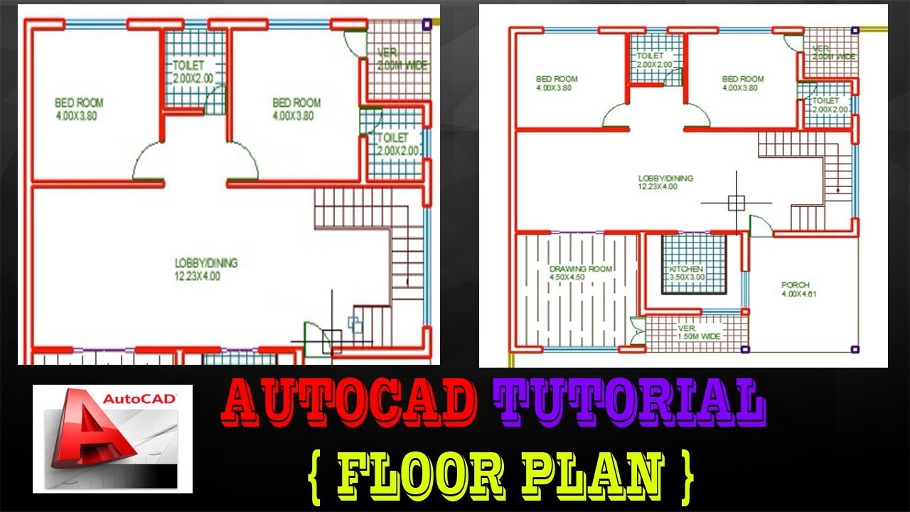 Drawing Apartment Floor Plans With Autocad 2025 Complete Autocad Floor ...