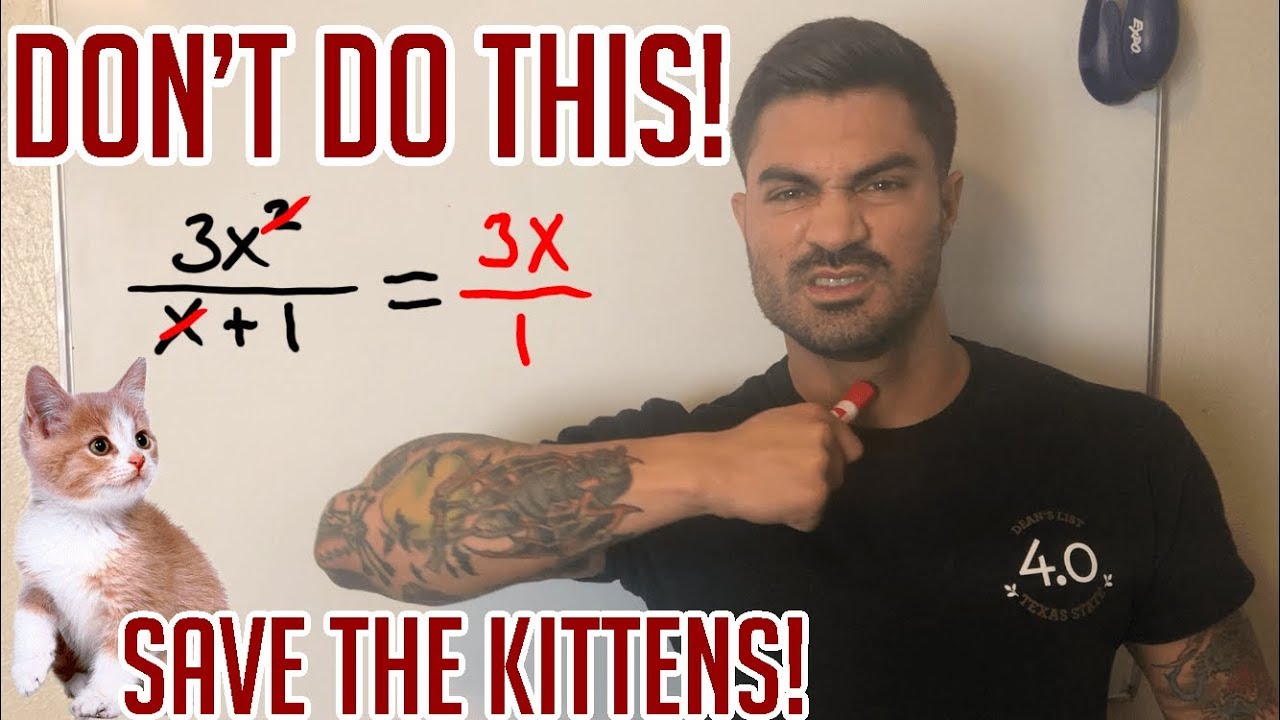 Avoid These Common Math Mistakes Youtube