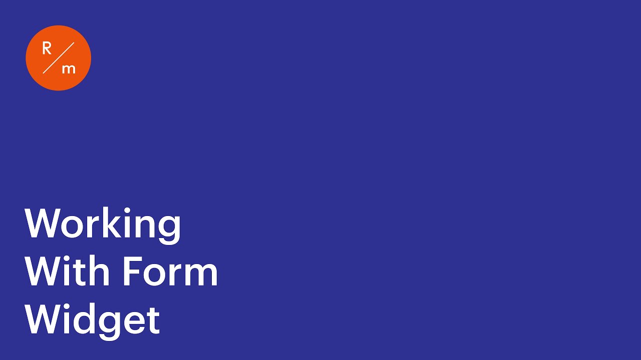Working With Form Widget In Readymag Youtube