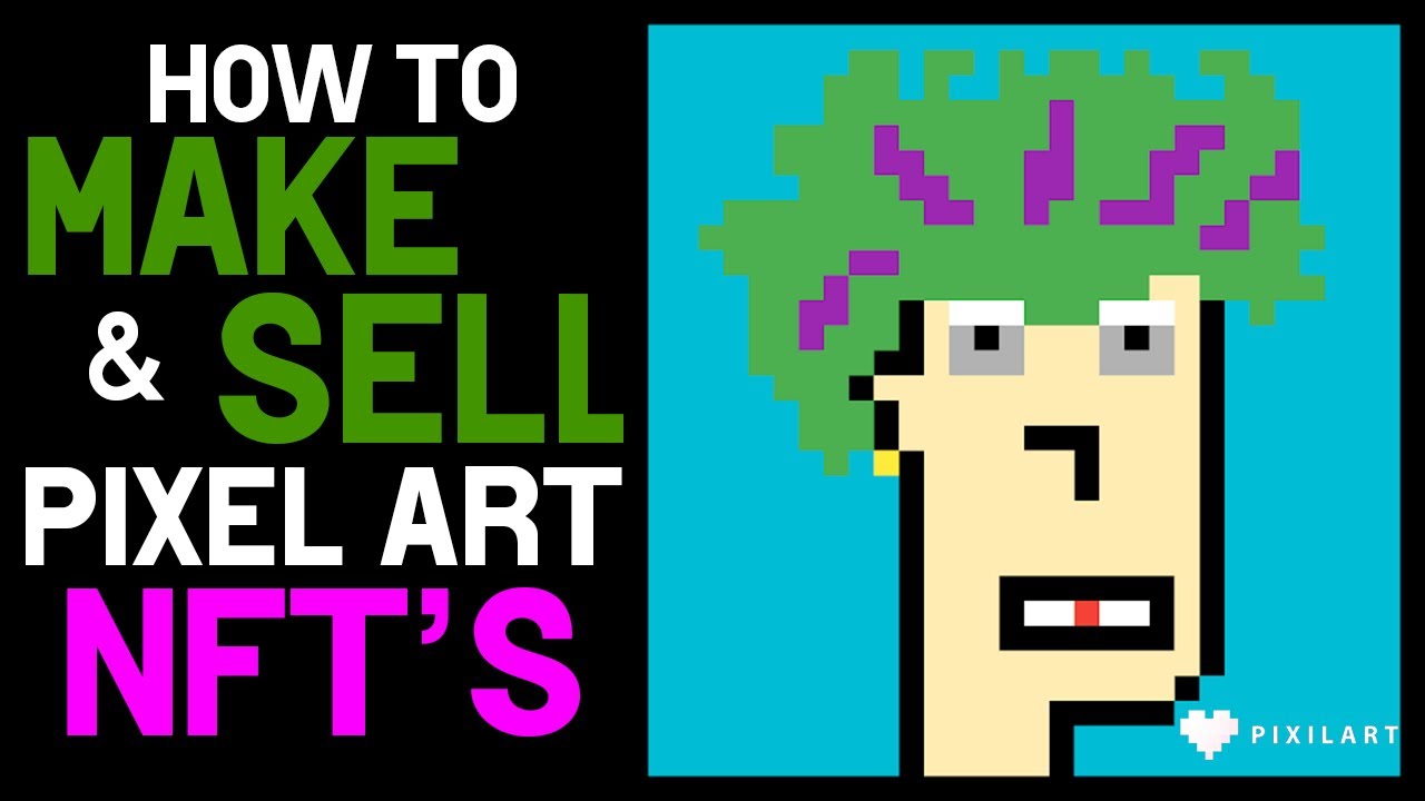 How To Make Sell Nft Pixel Art Beginner Tutorial Youtube