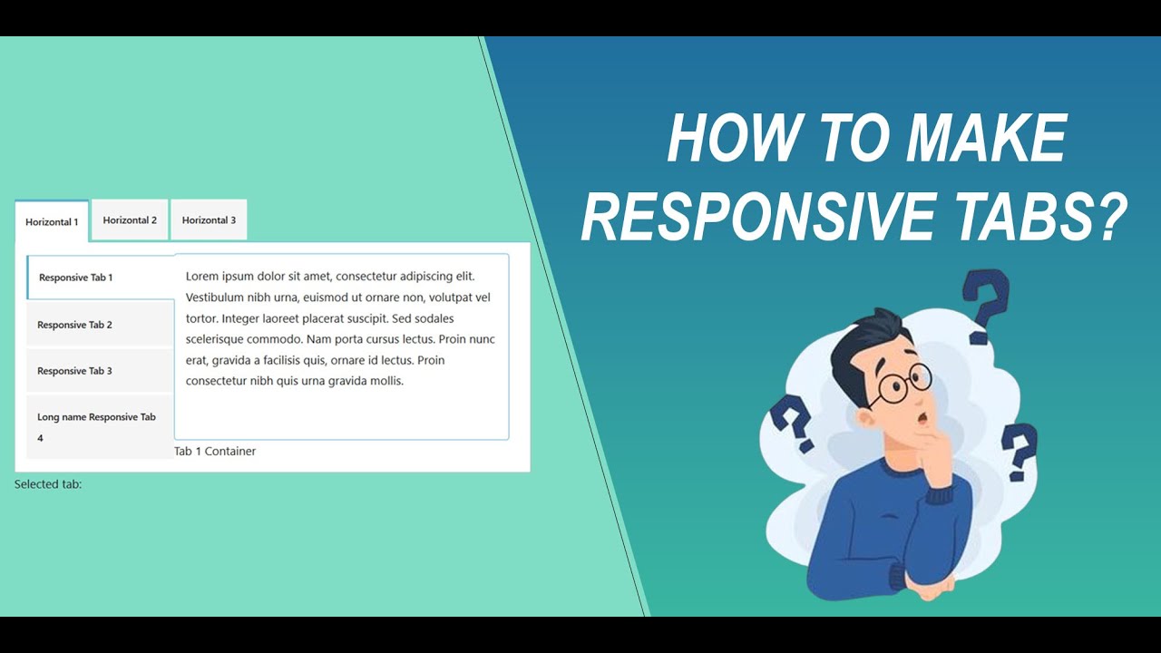 How To Create Responsive Tabs Wp Tabs Responsive Tabs Youtube