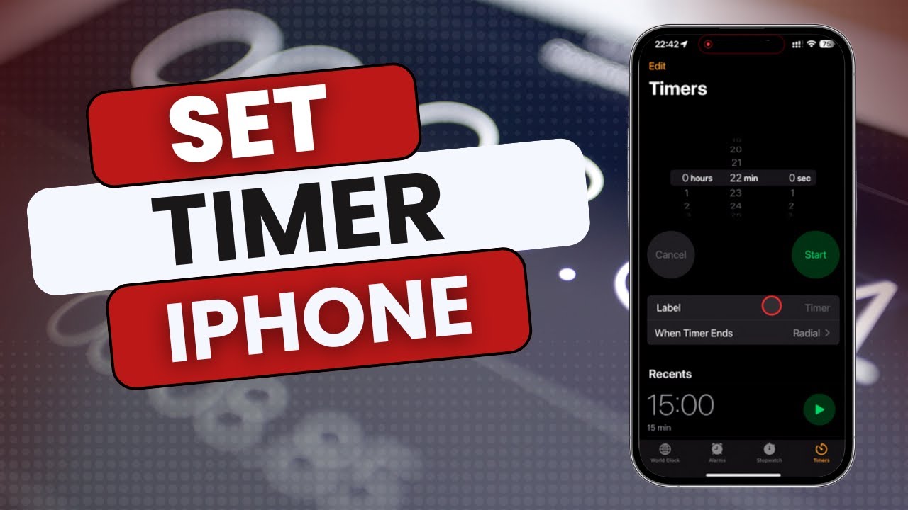How To Set A Timer On Iphone Youtube