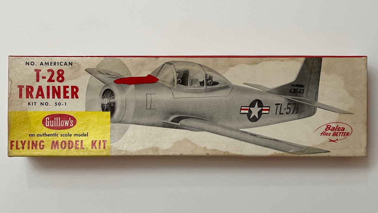 Guillows T 28 Trainer Unboxing Youtube