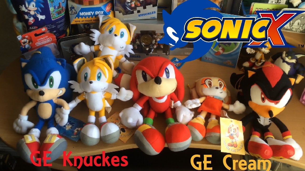 Complete Set Unboxing Sonic X Ge Cream And Knuckles Plushes Youtube