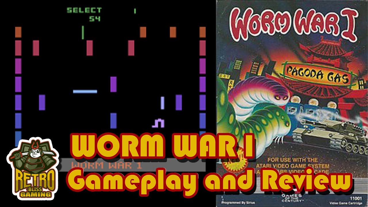 Worm War I Atari 2600 Game Review Youtube