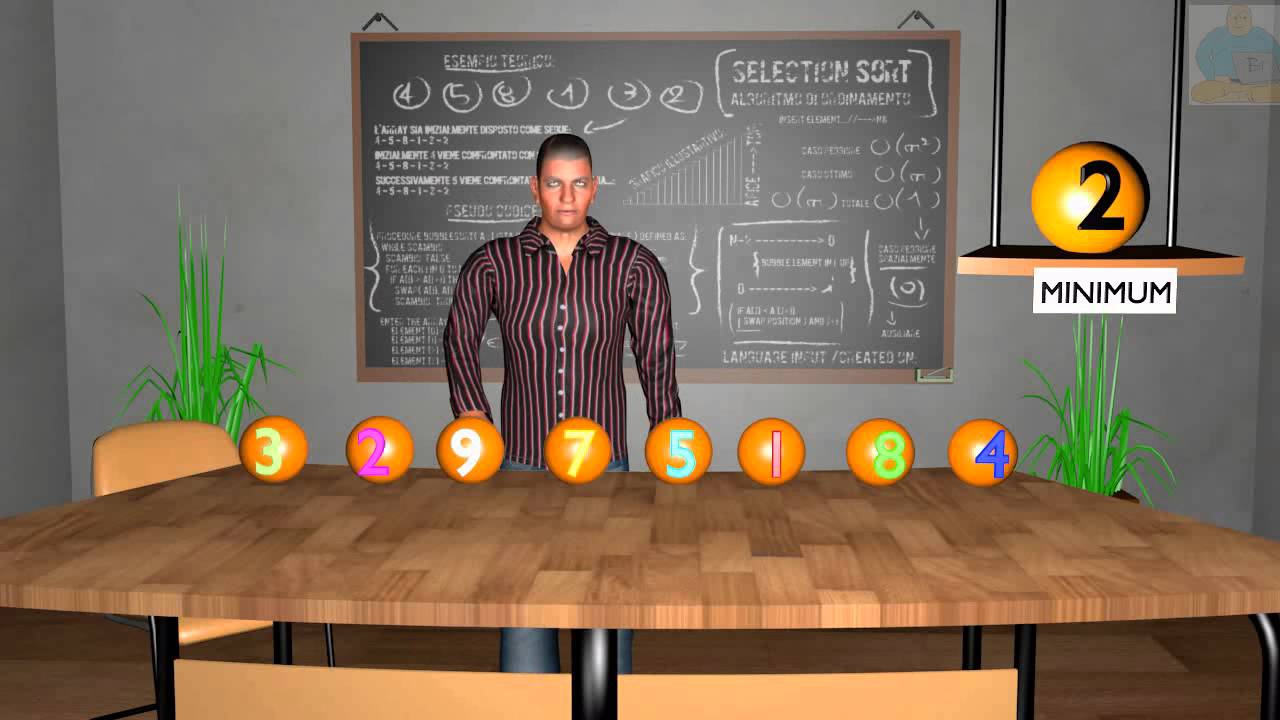 Sorting Algorithms Chapter 2 Selection Sort 3d Animation Youtube