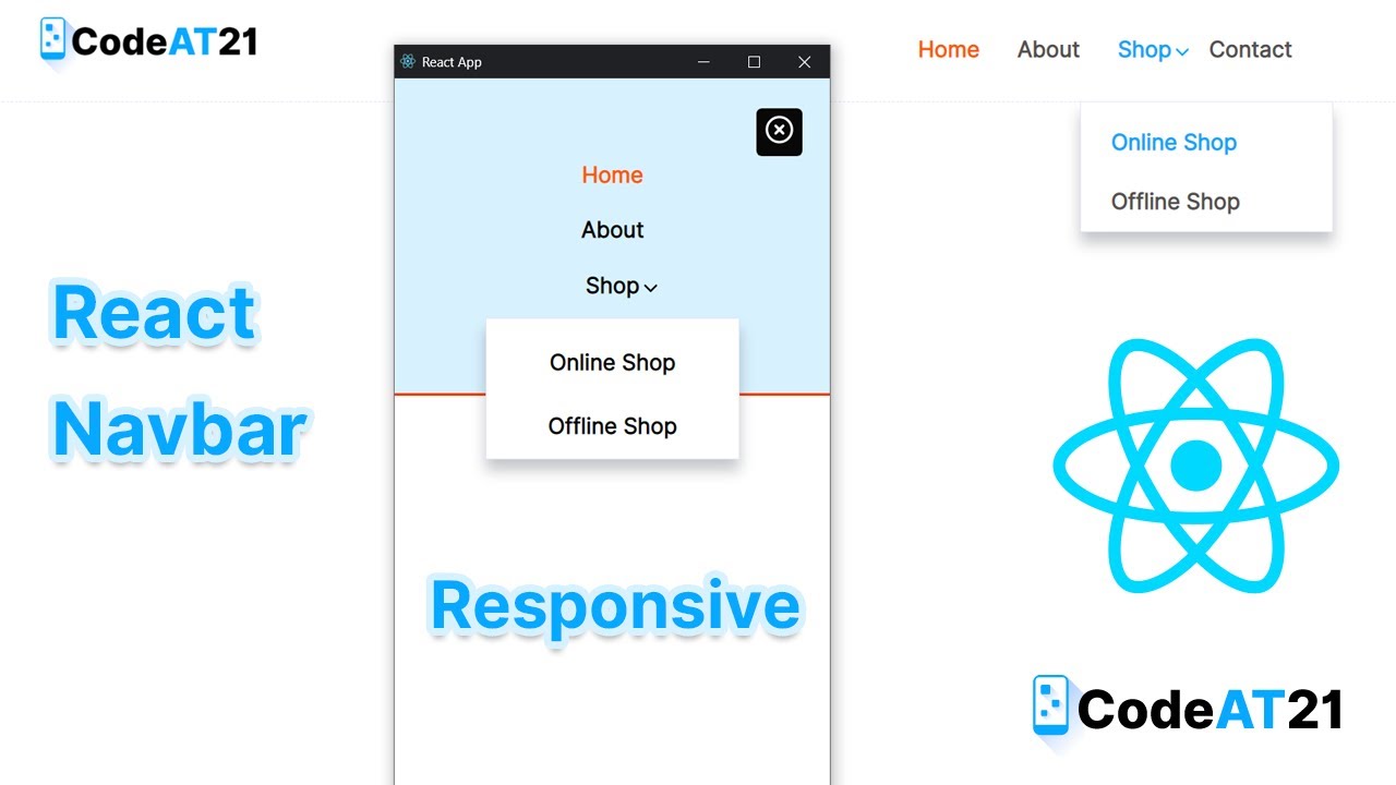 React Navbar Template