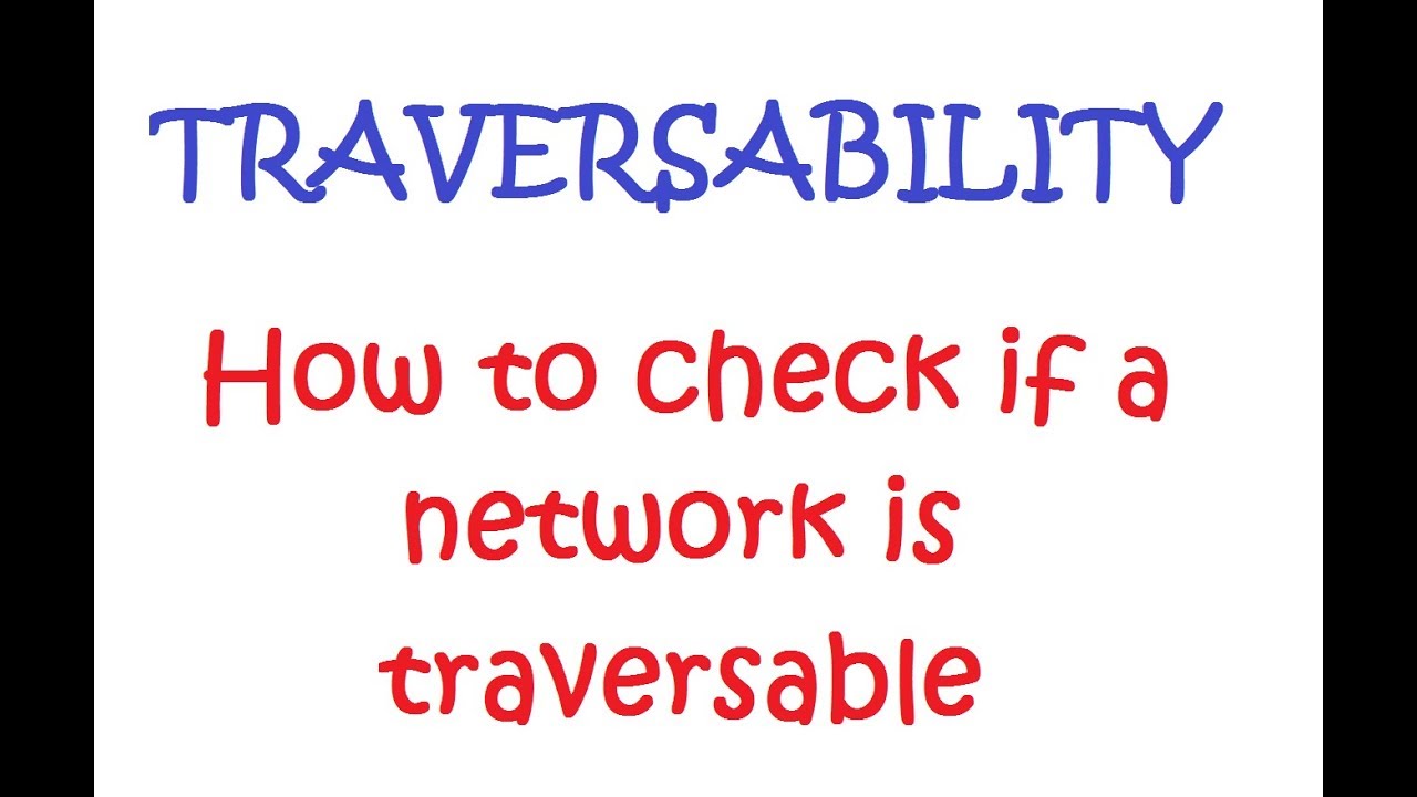 Traversability Explained Youtube