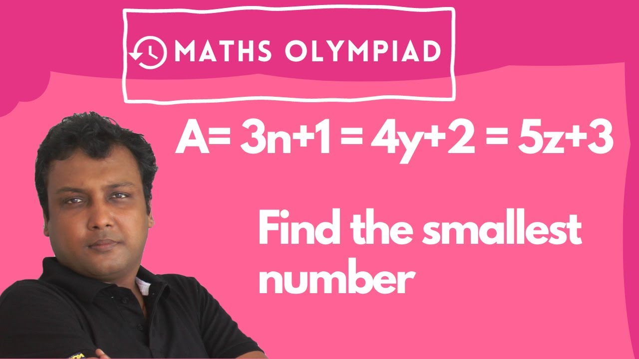 United States Math Olympiad Question To Find The Smallest Number Youtube