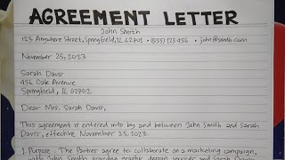 How To Write A Rental Agreement Letter Step By Step Guide Writing