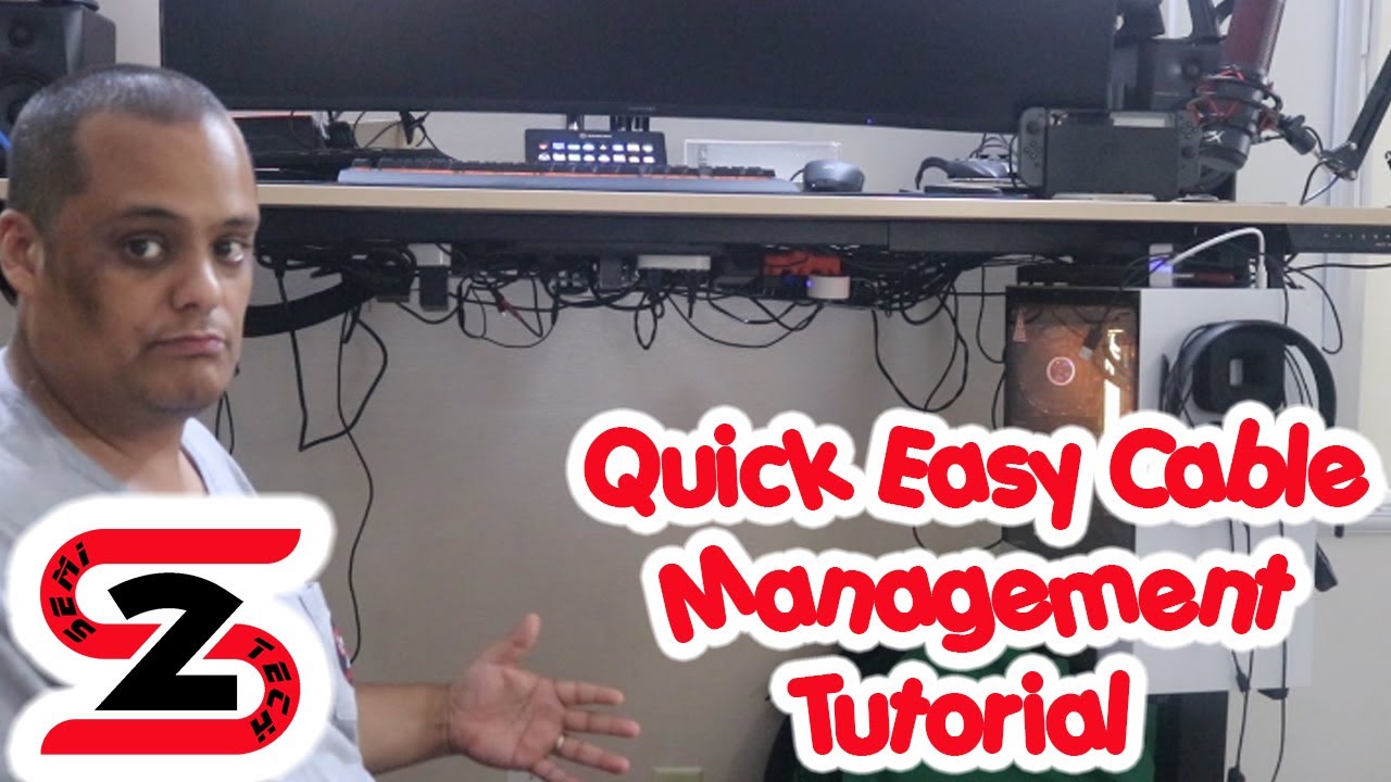 Quick Easy Cable Management Tutorial Youtube