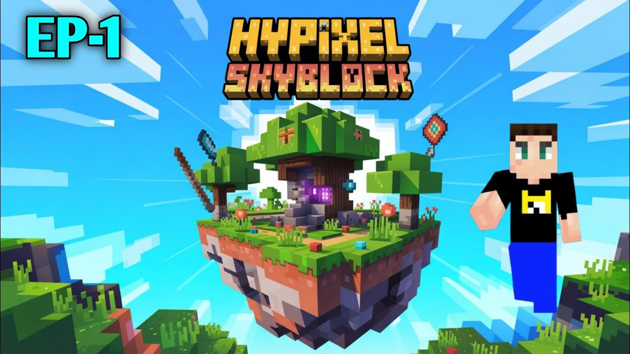 Finally Im In Hypixel Skyblock Ep 1 Be The Parth Youtube