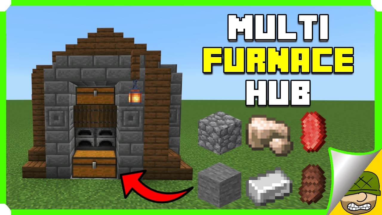 How To Build A Multi Furnace Hub In Minecraft Bedrock Edition