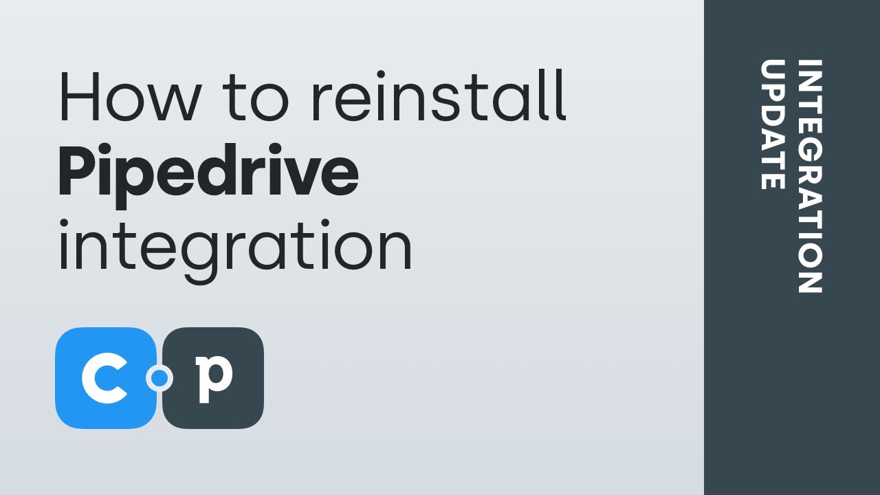 Cloudtalk How To Reinstall Pipedrive Integration 6 9 2019 Youtube