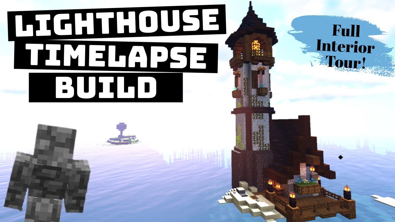 Cool Medieval Lighthouse Minecraft Timelapse Build Youtube