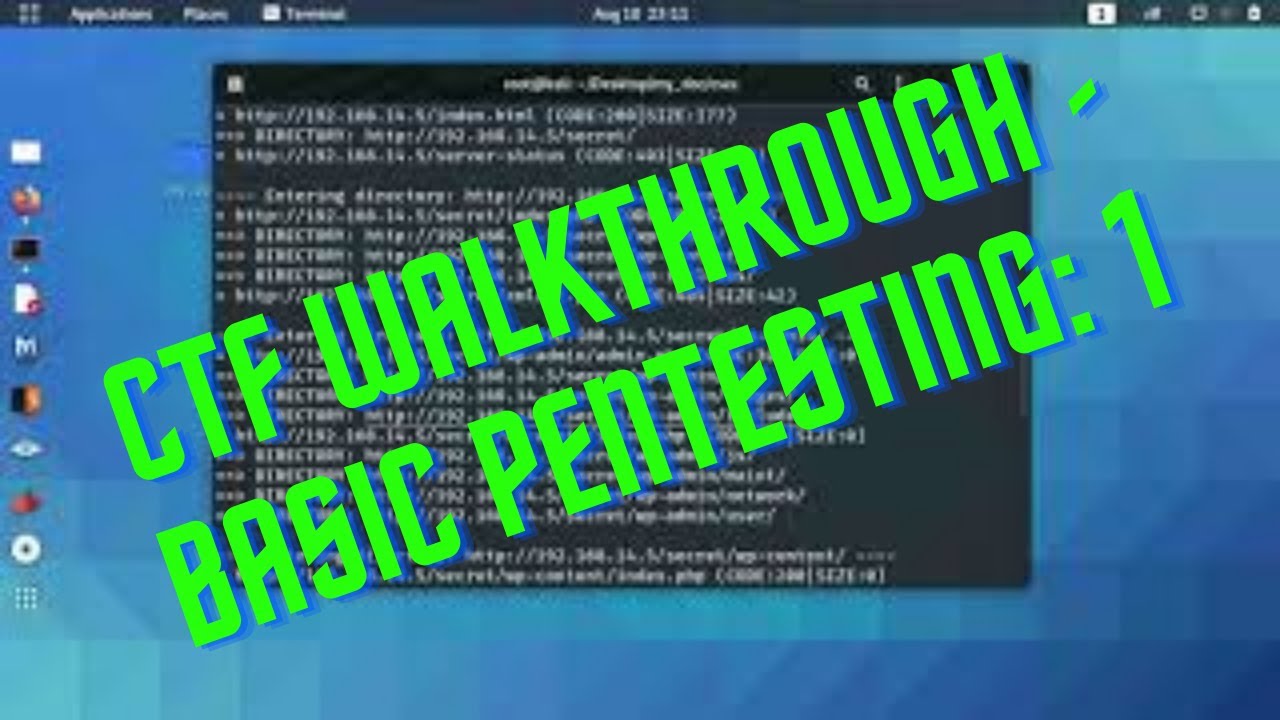 Ctf Walkthrough Basic Pentesting 1 Cses Manually Round 1 Youtube