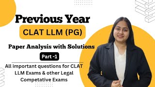 Clat Llm Pg 2024 Question Paper With Solutions Part 1 Clat Llm 2025 ...