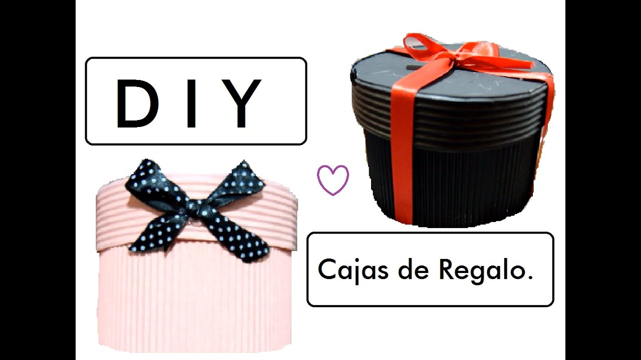 Caja De Regalo Con Papel Corrugado Youtube