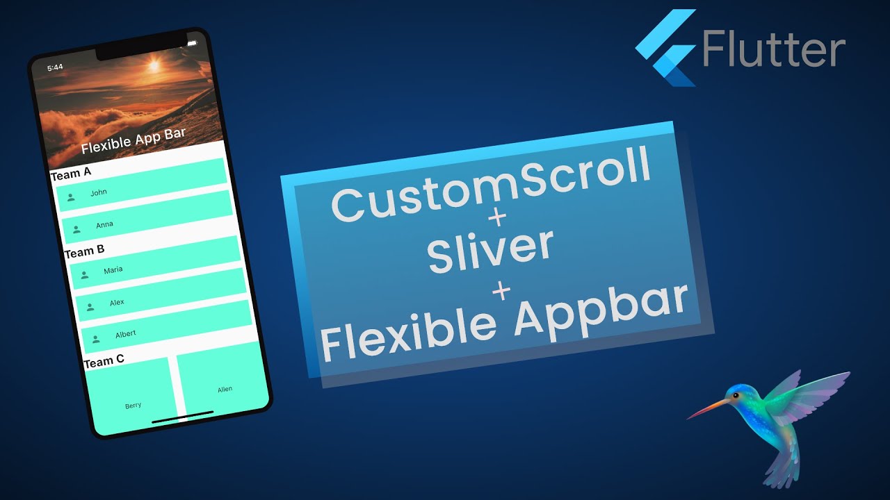 Custom Scroll In Flutter With Custom Scroll View Sliver List Sliver