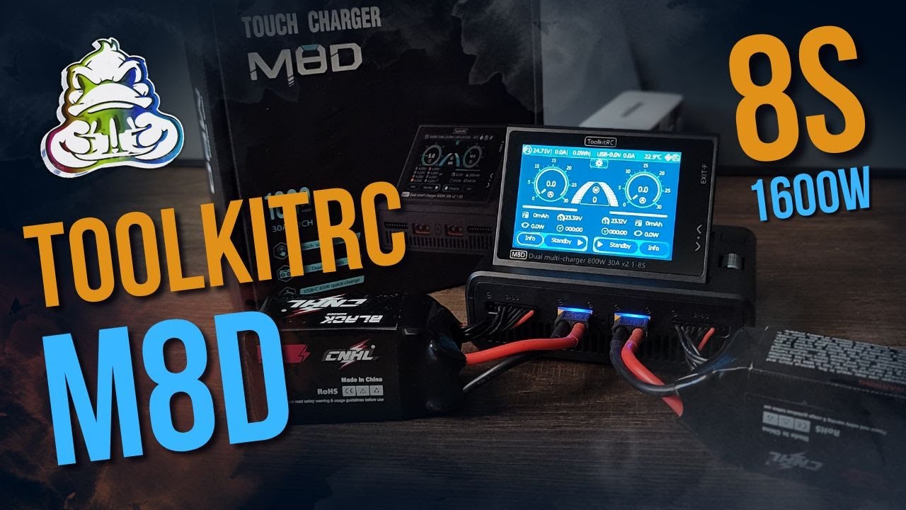 зарядний пристрій Toolkitrc M8d Youtube