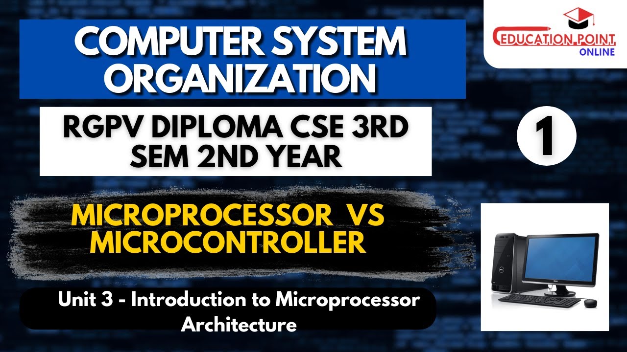 Lec 1 Microprocessor Vs Microcontroller Rgpv Diploma Computer