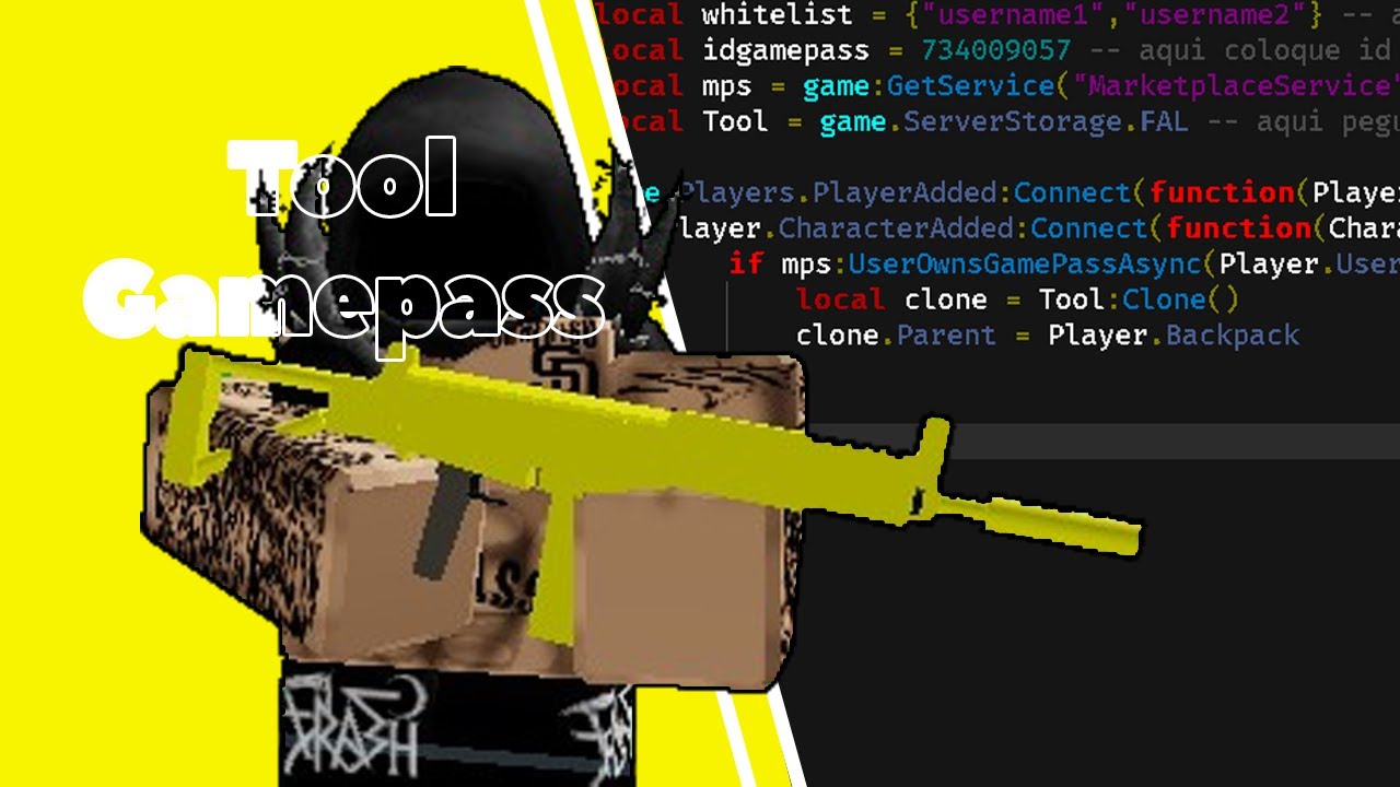 Tool Gamepass Roblox Studio Youtube