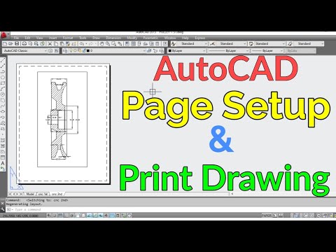 Autocad Drawing Autocad Page Setup And Print Page Setup In Autocad