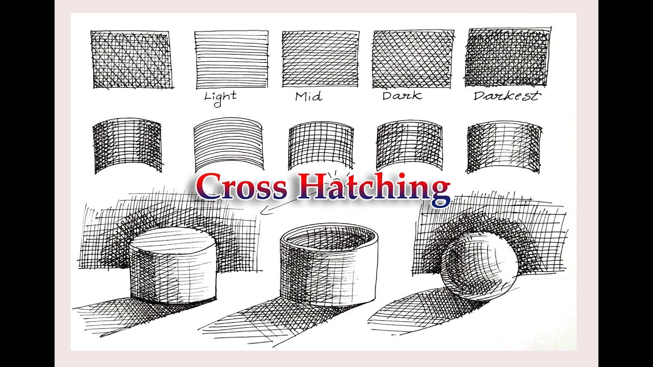 Day1 Cross Hatching Techniques Youtube