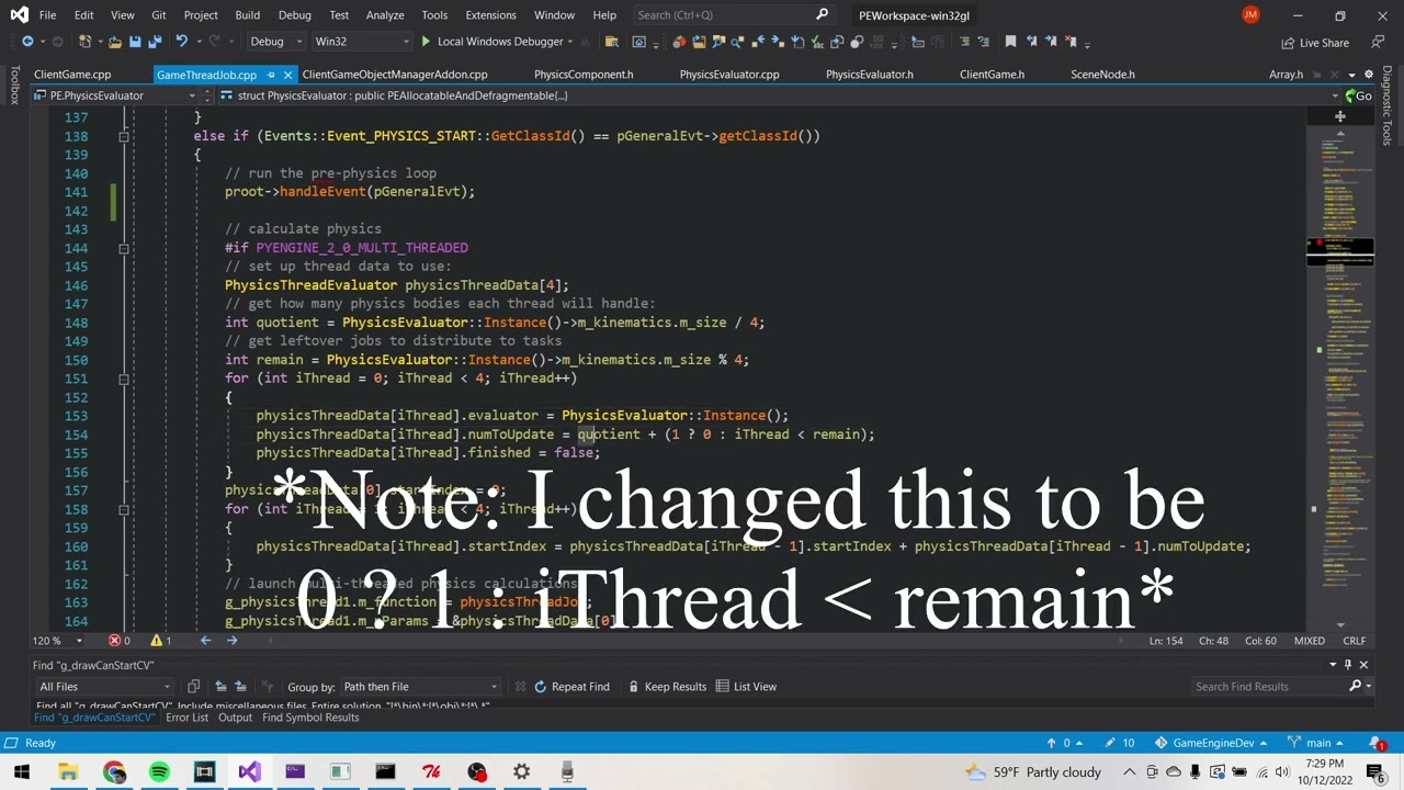 Multi Threaded Physics Engine Demo Youtube