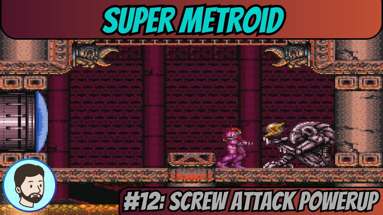 Super Metroid Super Nintendo Part 12 Screw Attack Powerup Youtube