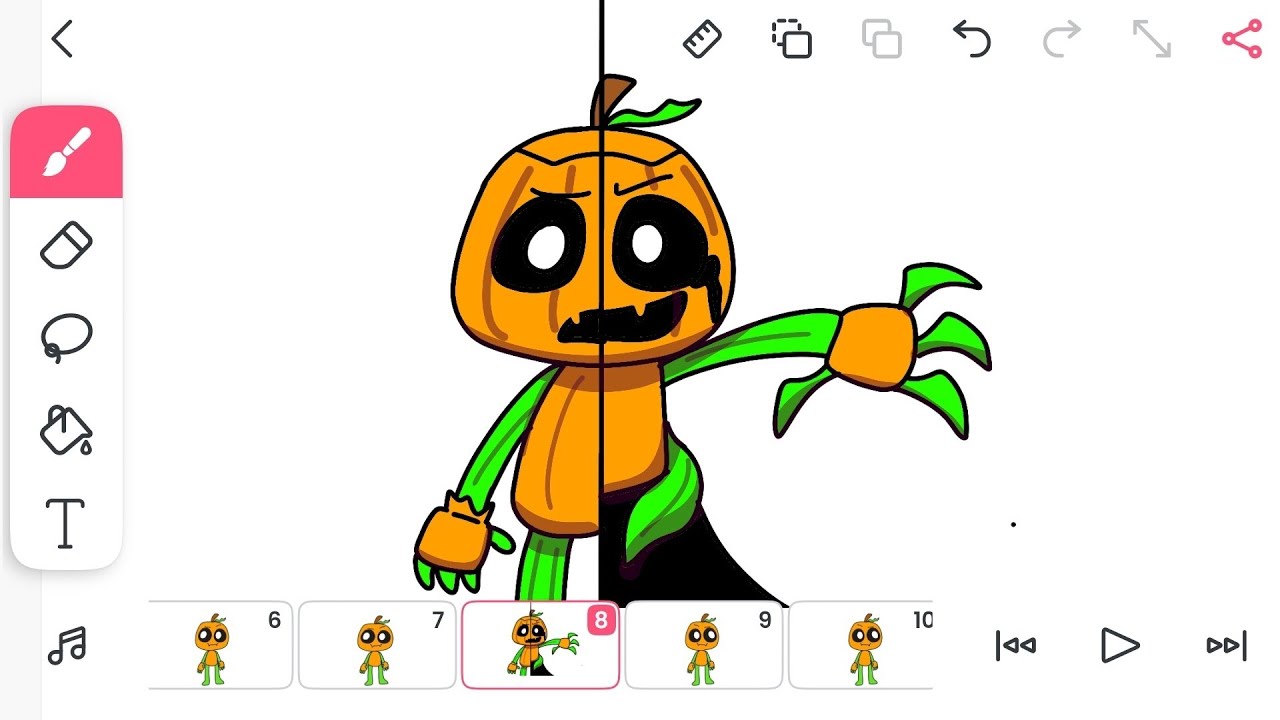 Flipaclip Gourdy Getting Twisted Animation Dandy S World Youtube