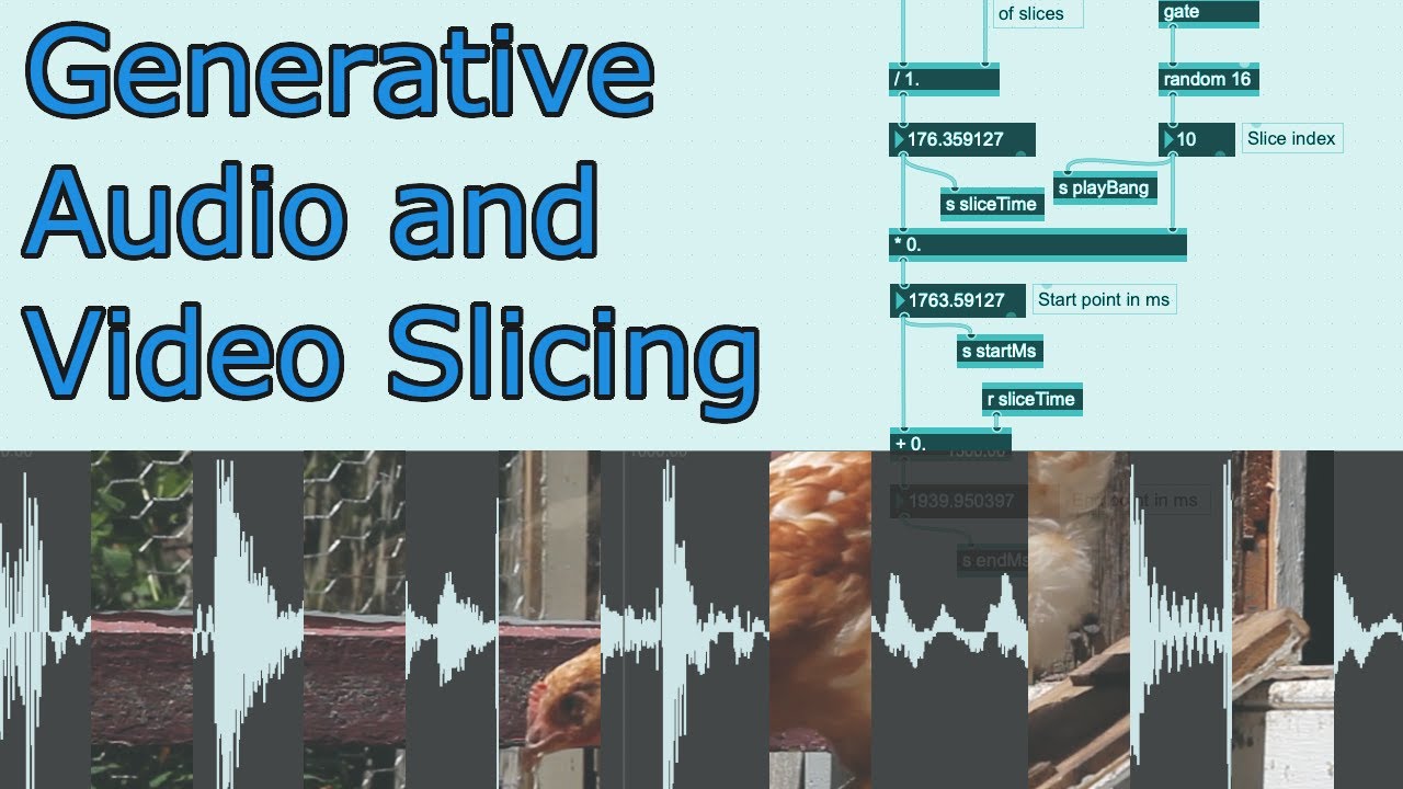 Generative Audio Video Slicing Max Msp Tutorial Youtube