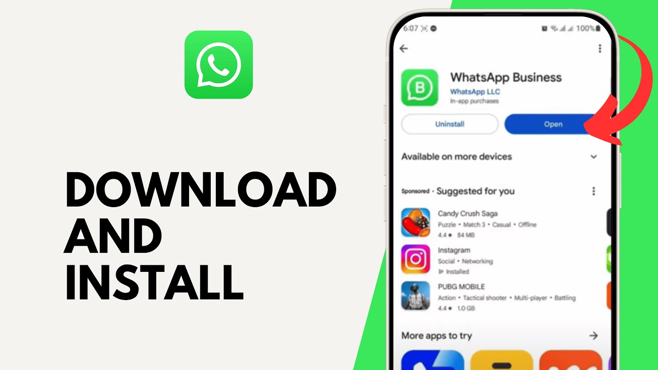 How To Download And Install Whatsapp On Mobile Youtube