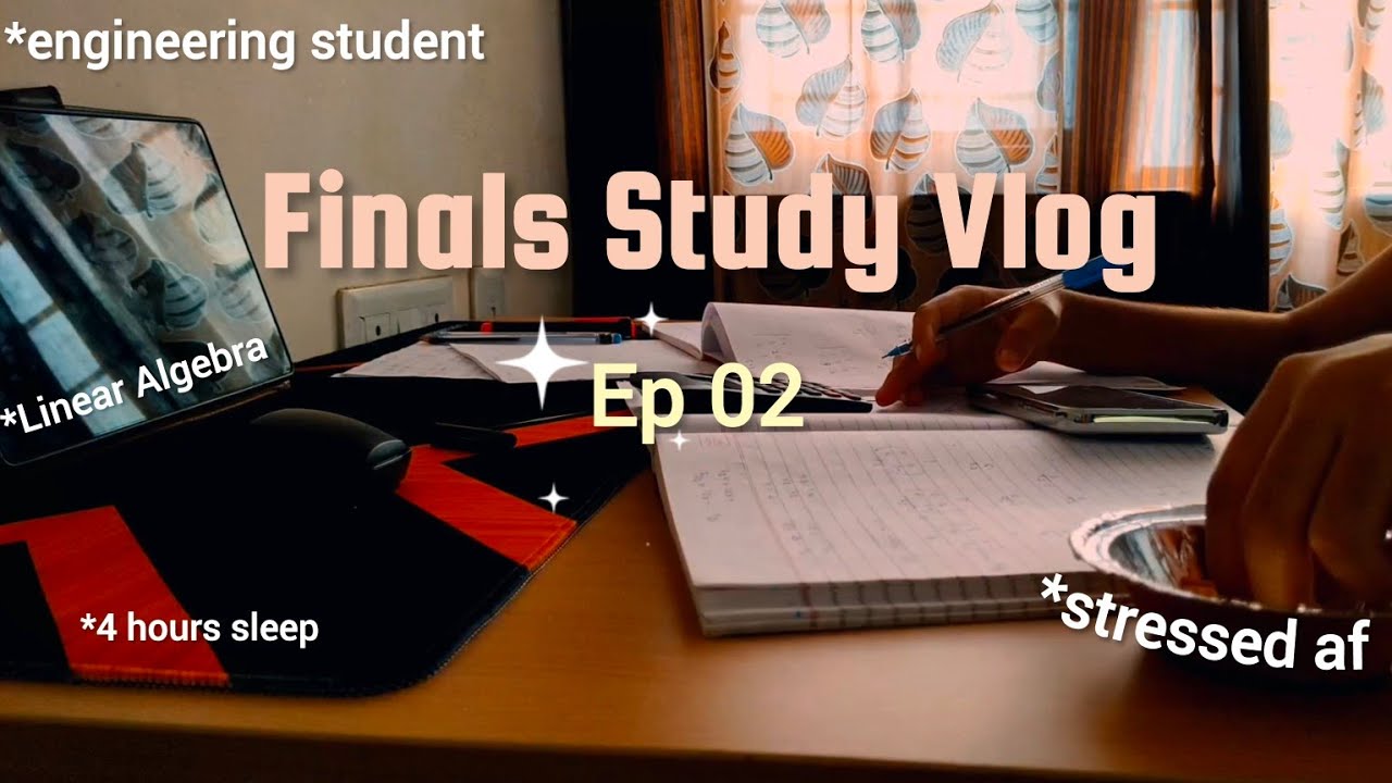 Finals Study Vlog ﾂｰ 胴 ｹｭ Intense Stress Last Minute Finals Week 48