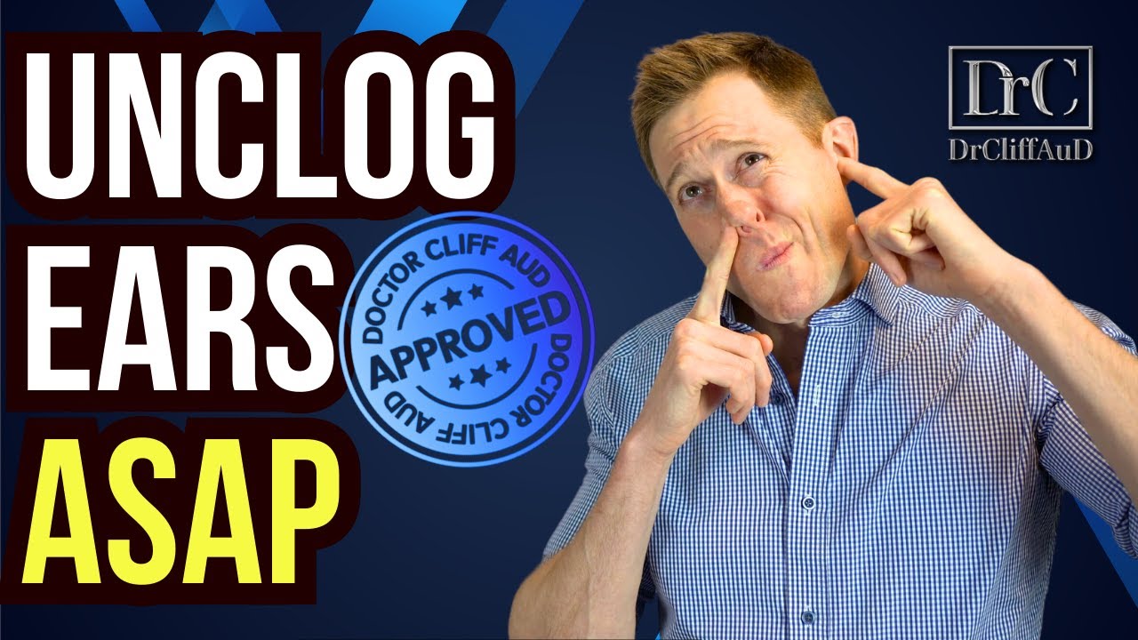 How To Unclog Your Plugged Ears Fast Youtube