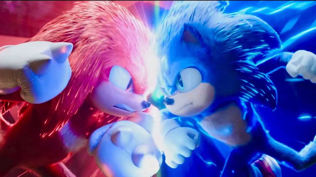 Sonic The Hedgehog 2 2022 Sonic Vs Knuckles Scene Clip 4k Youtube