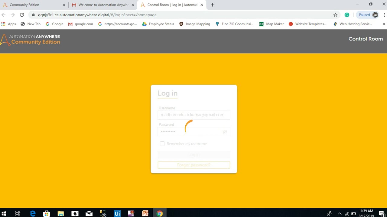 Automation Anywhere 11 3 Install Community Edition Part 1 Youtube