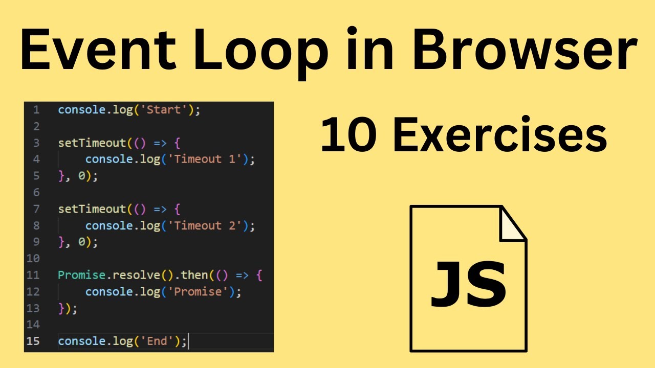 Event Loop In Browser 10 Javascript Interview Code Questions Youtube
