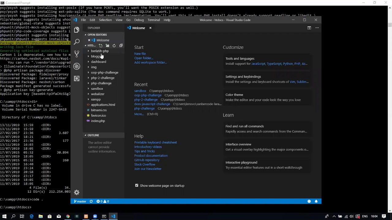 Install Laravel 5 5 Part 2 Youtube