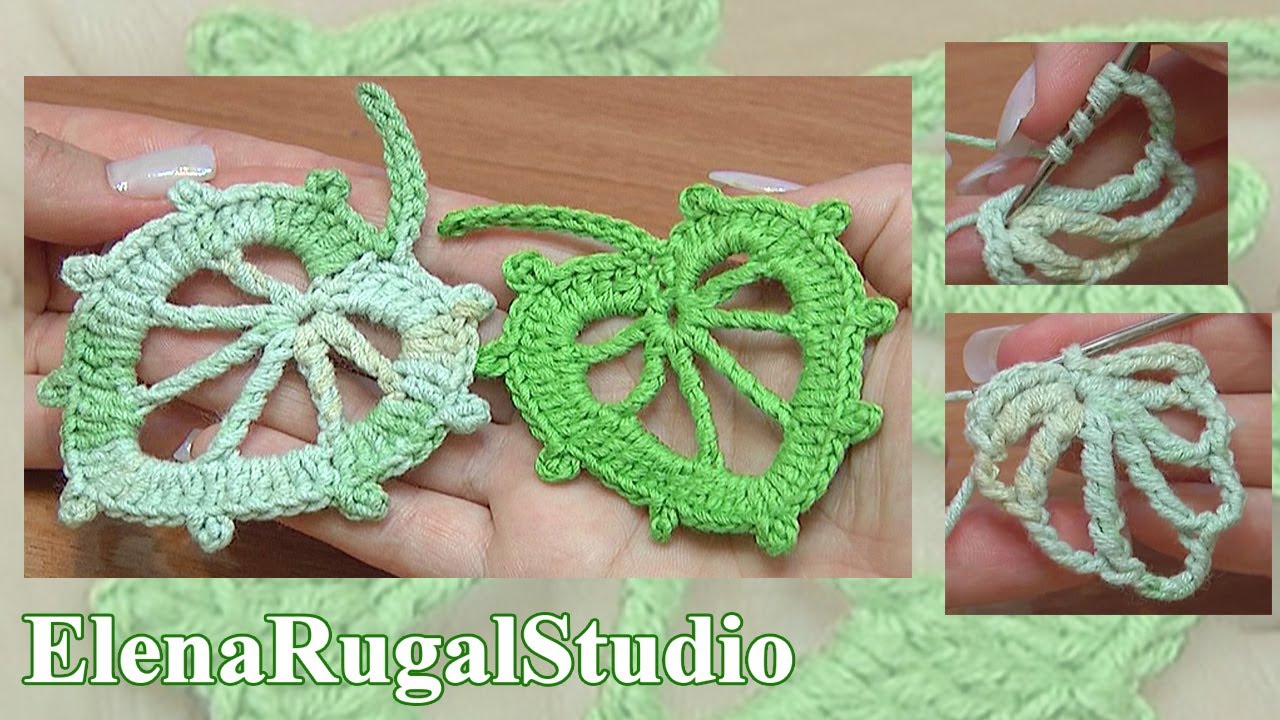 How To Crochet Leaf Crochet Tutorial Youtube