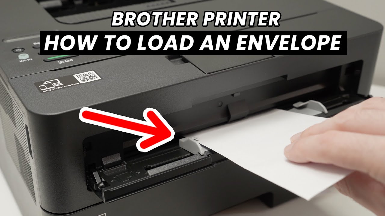 How To Load Envelopes In Brother Printer Manual Feed Slot Youtube