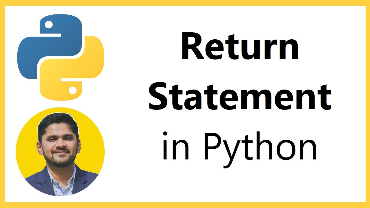 Return Statement In Python Amit Thinks Youtube