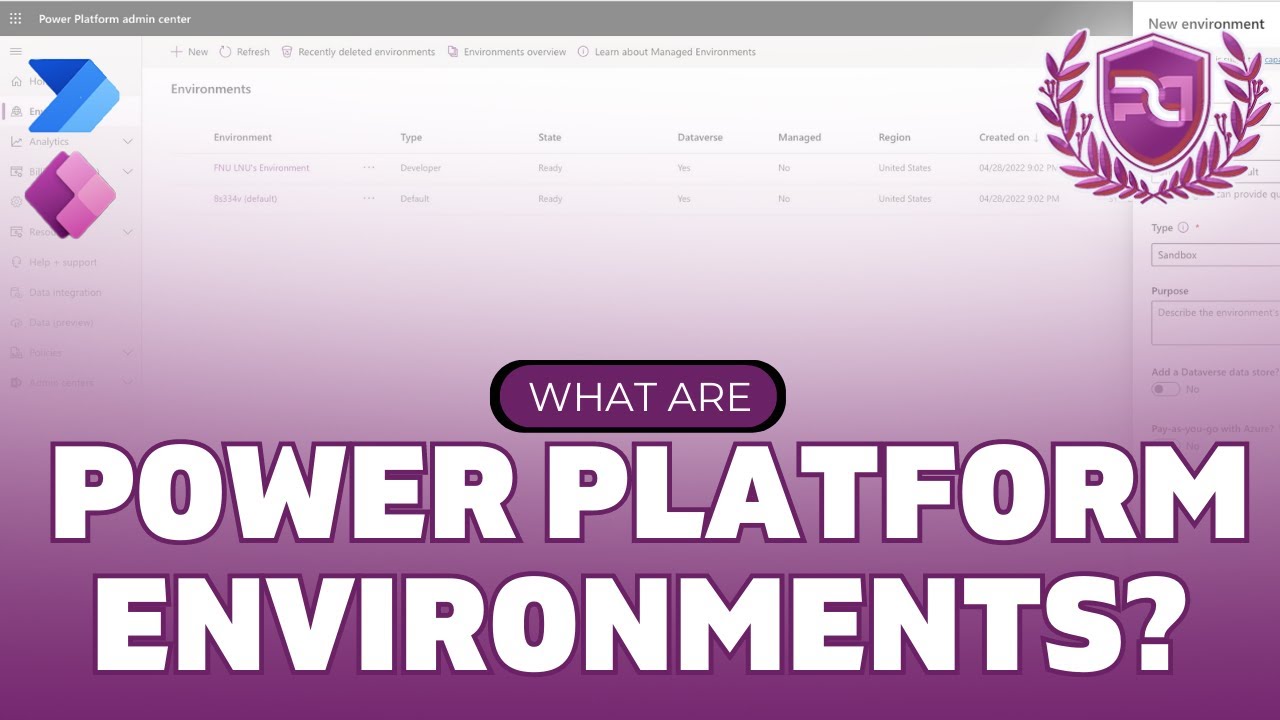 Power Platform Environments Overview Youtube