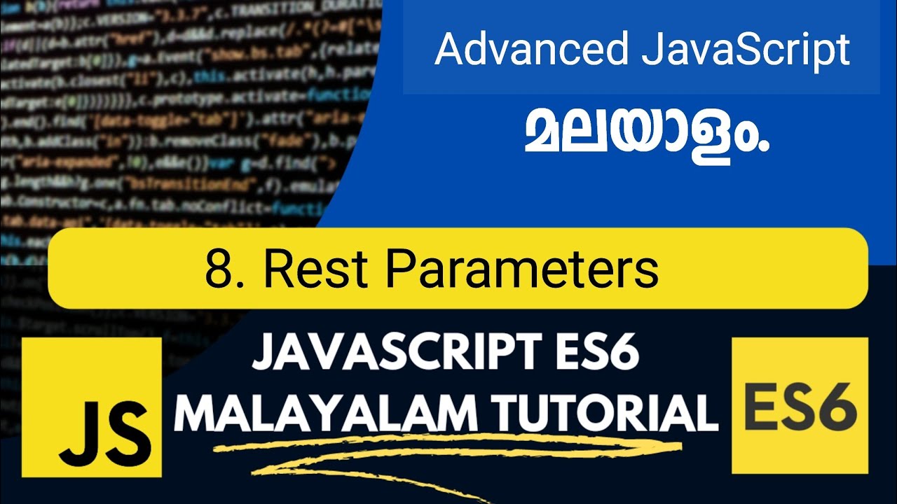 Rest Parameters Javascript Es6 Advanced Javascript Malayalam